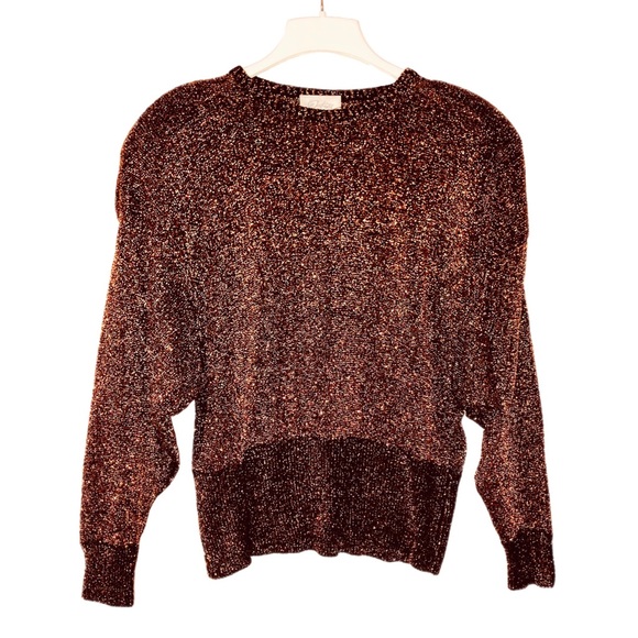 Destinee | Sweaters | Vintage Eighties Destinee Gold Bronze Metallic ...